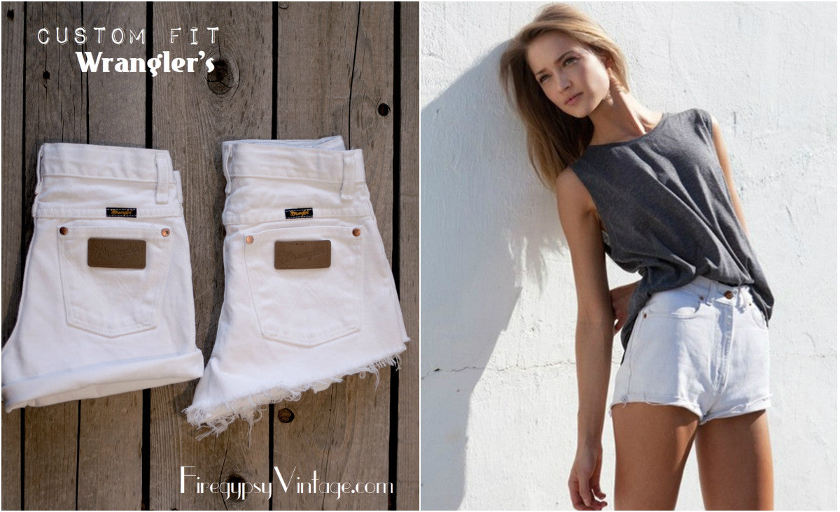 Vintage WRANGLER Shorts Denim Highwaist Cutoffs Jean Shorts – FIREGYPSY ...